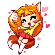 Стикеры телеграм «Alice Fox» (AliceFox)