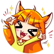 Стикеры телеграм «Alice Fox» (AliceFox)