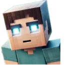 Стикеры телеграм «Херобрин» (Herobrine_Minecraft)