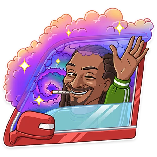 Стикеры телеграм «Snoop Dogg» (MrSnoopDogg)