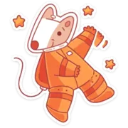 Стикеры телеграм «Белка и Стрелка» (belka_strelka_vk)